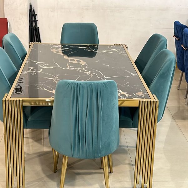 Floating Design Dining set with 6 chairs – SMC Furnitures